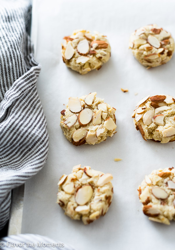 Greek Almond Cookies (Amygdalota) - Flavor the Moments