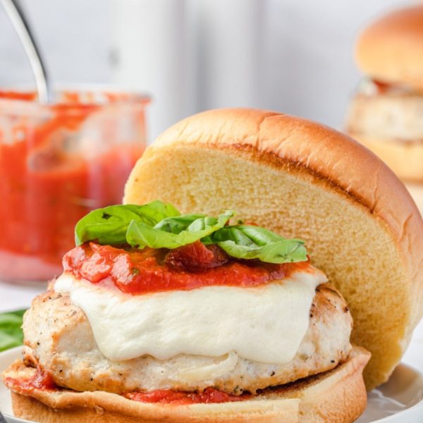 Ground Chicken Parmesan Burgers - Flavor the Moments