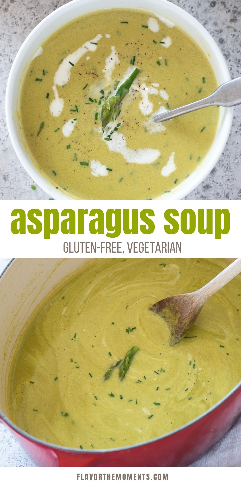 30- Minute Creamy Asparagus Leek Soup - Flavor the Moments