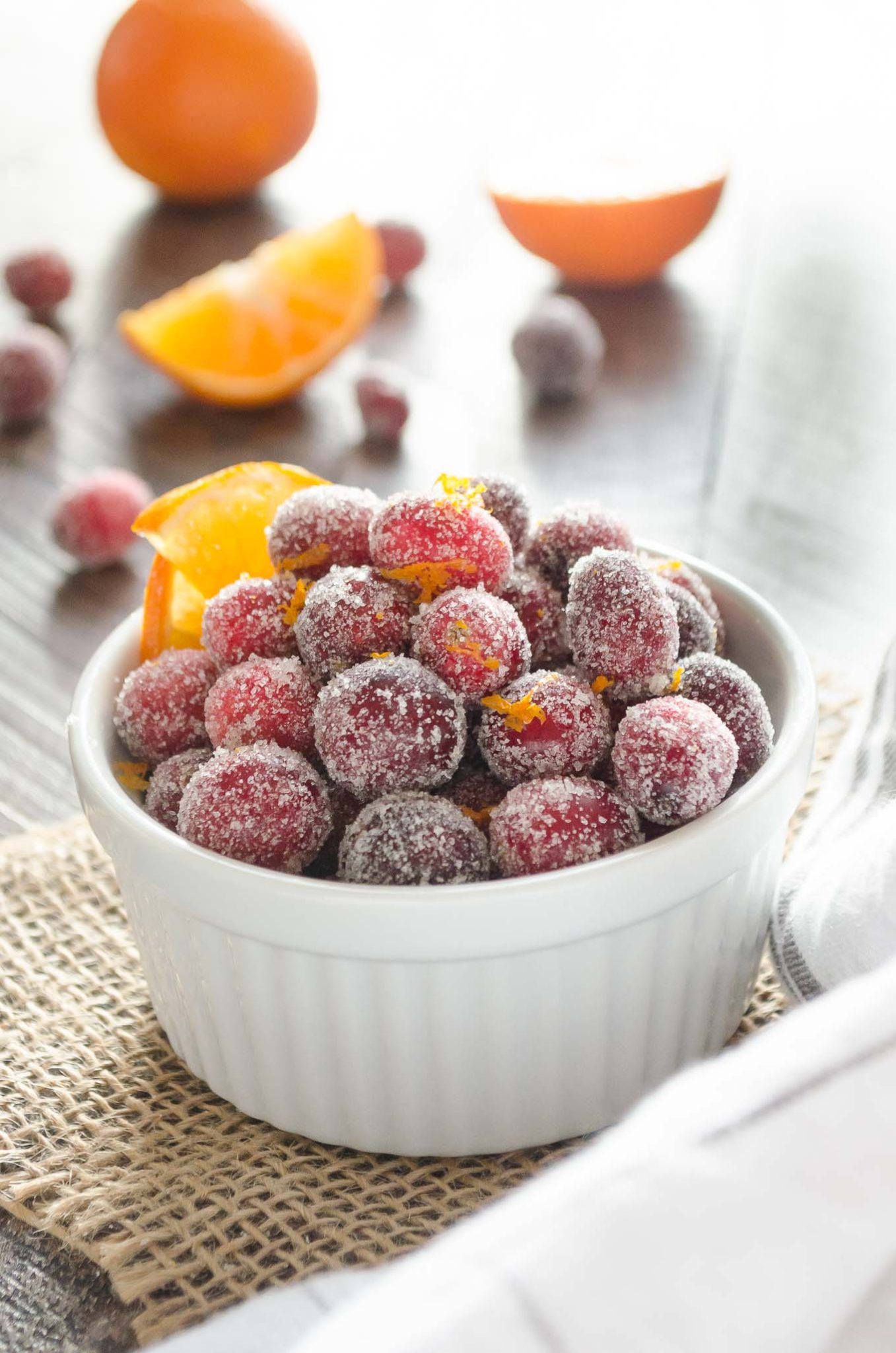 Orange Sugared Cranberries - Flavor the Moments