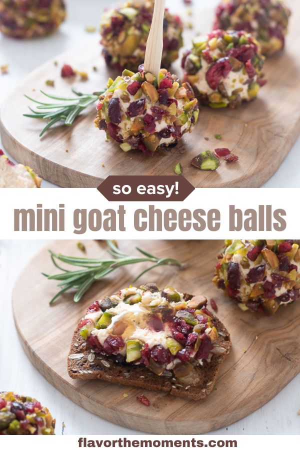 Mini Goat Cheese Balls Recipe - Flavor the Moments