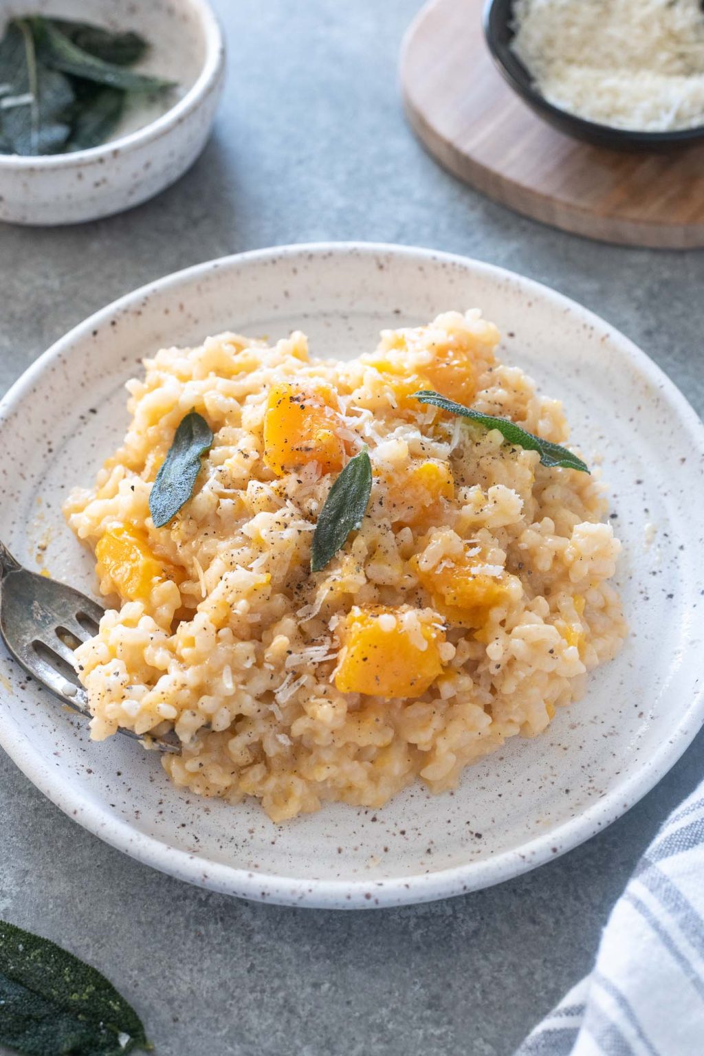 Baked Butternut Squash Risotto - Flavor the Moments