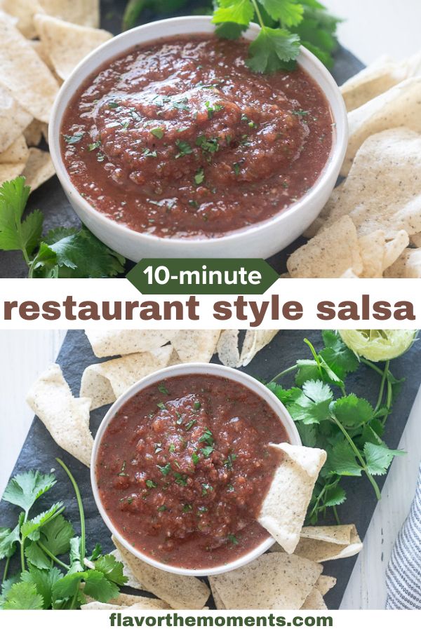 Restaurant Style Salsa Recipe - Flavor the Moments