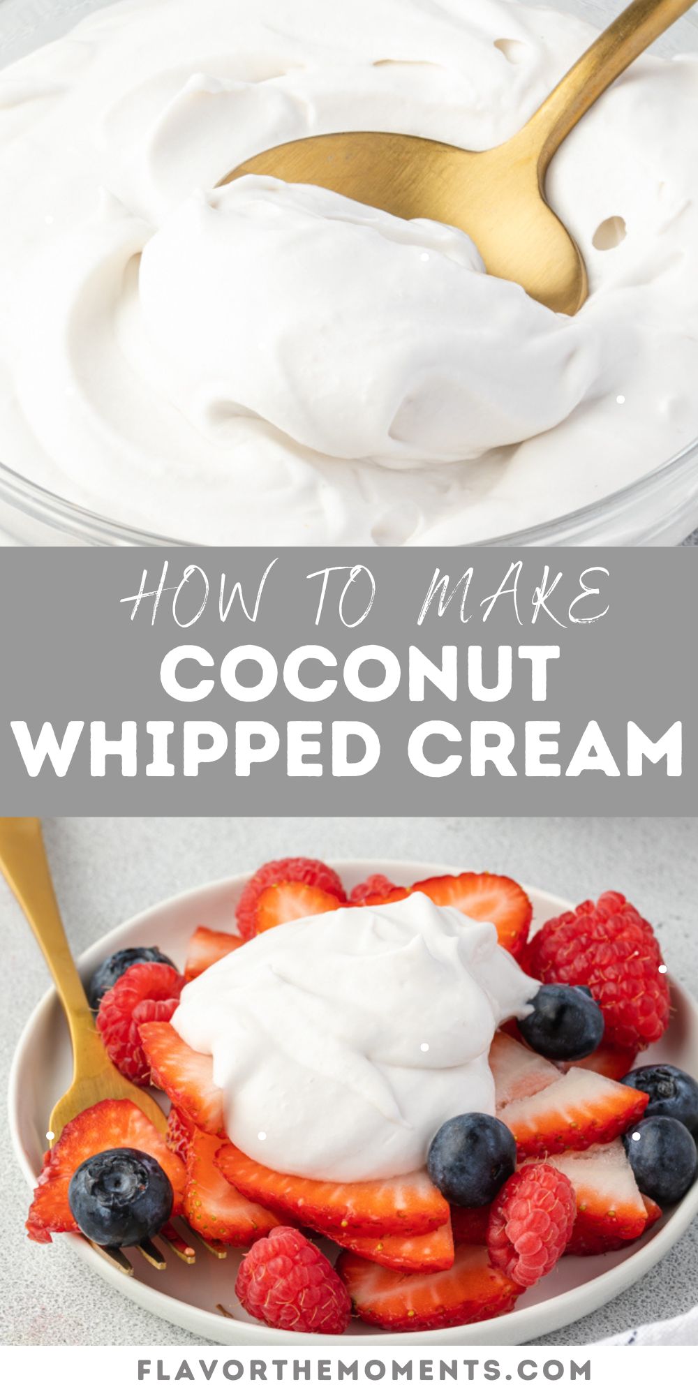 Coconut Whipped Cream Recipe - Flavor the Moments