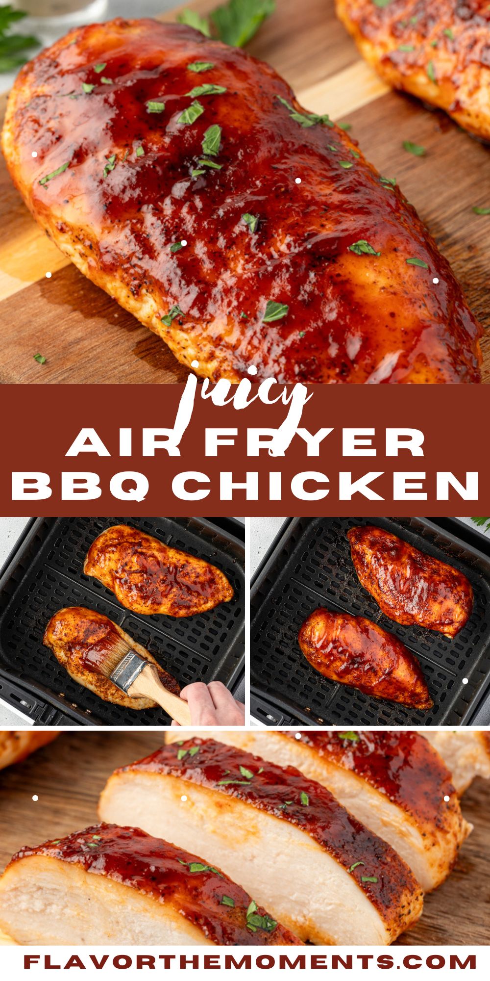 Air Fryer BBQ Chicken - Flavor the Moments