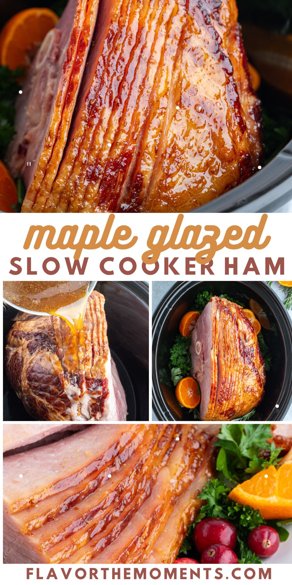 Slow Cooker Ham with Maple Glaze - Easy Holiday Recipe!