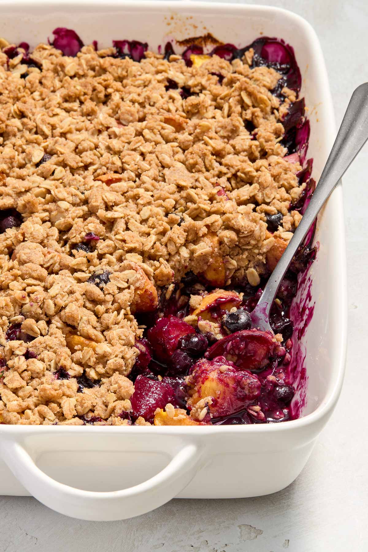 Peach Blueberry Crisp - Flavor the Moments