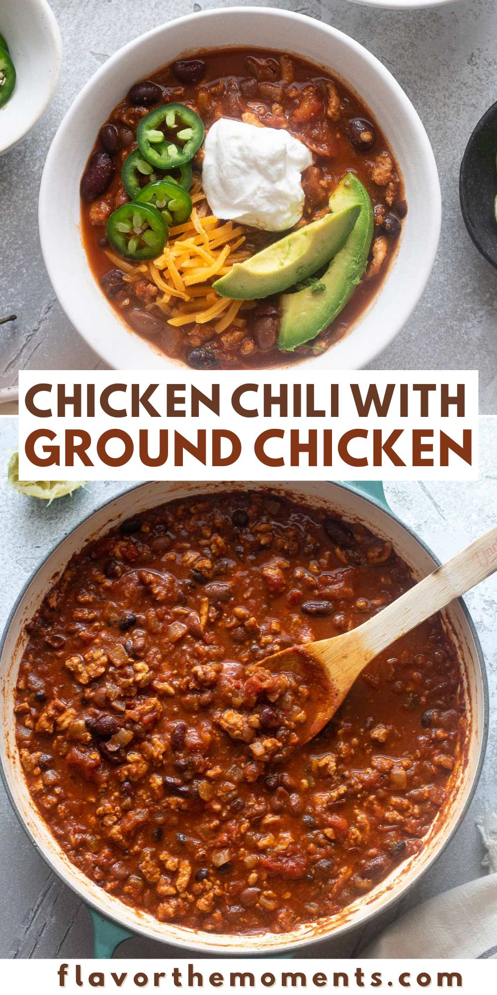 Ground Chicken Chili - Flavor the Moments