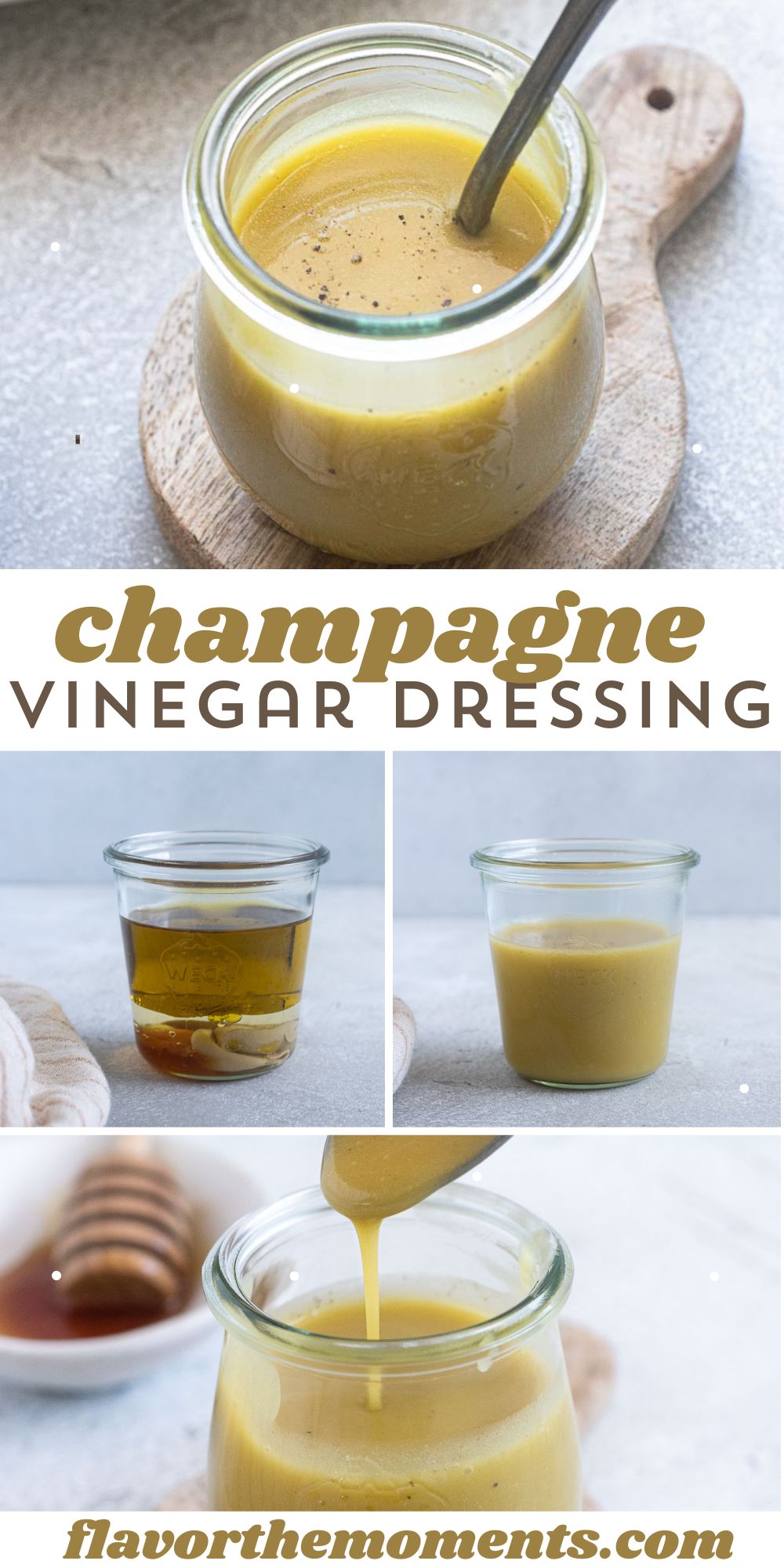 Honey Champagne Vinaigrette - Flavor the Moments