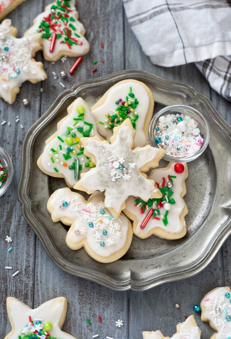 Soft Christmas Cut Out Sugar Cookies - Flavor the Moments