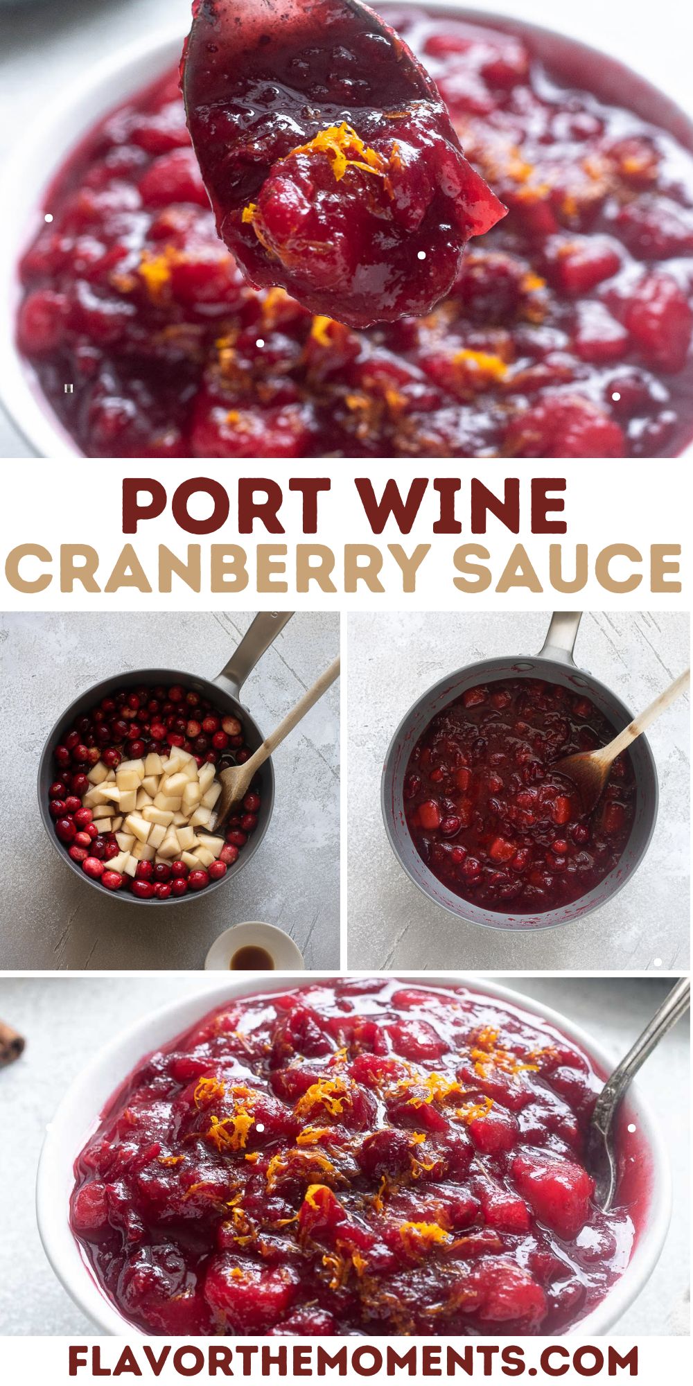 Port Cranberry Sauce - Flavor the Moments