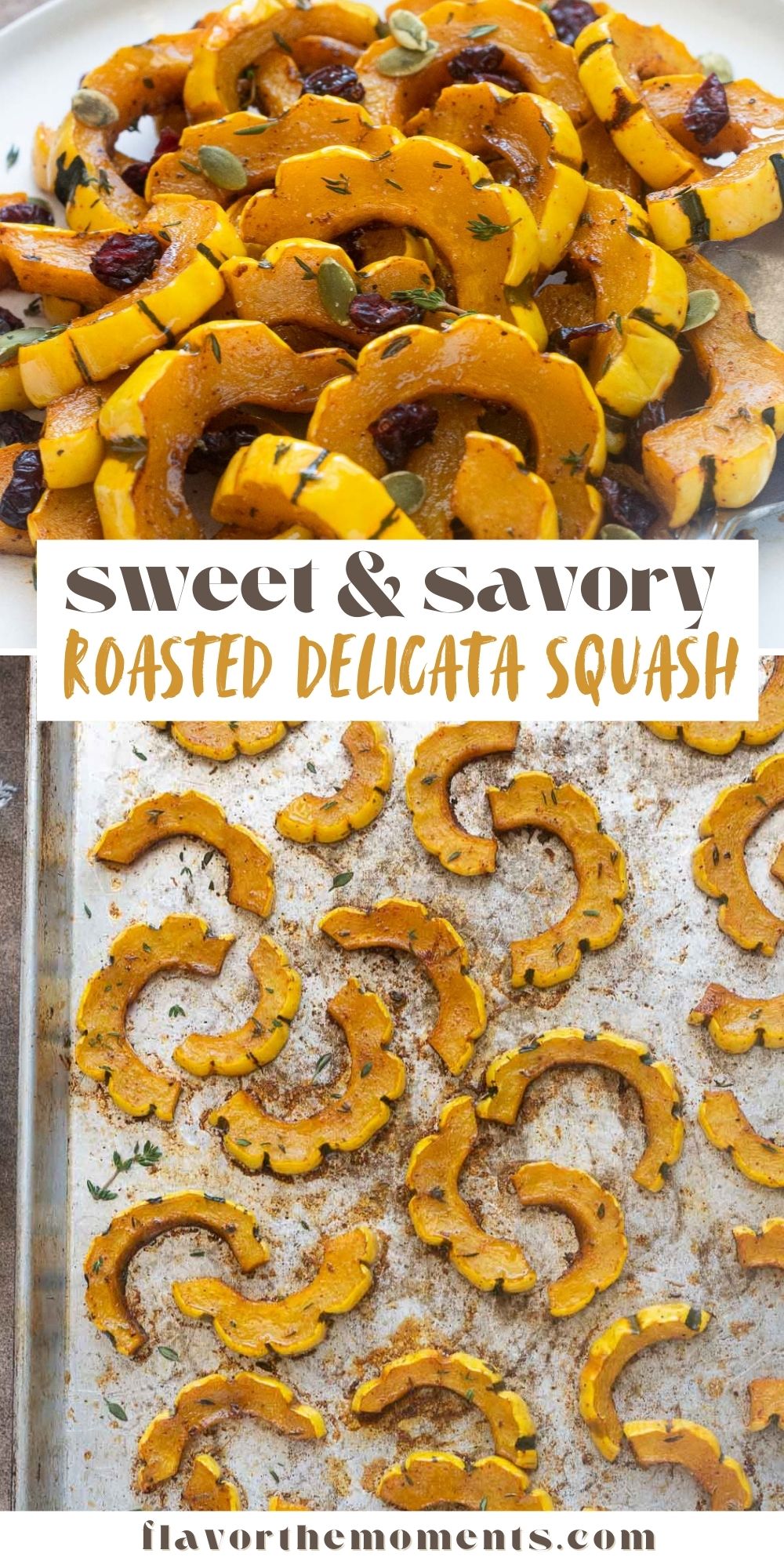 Maple Roasted Delicata Squash - Flavor the Moments