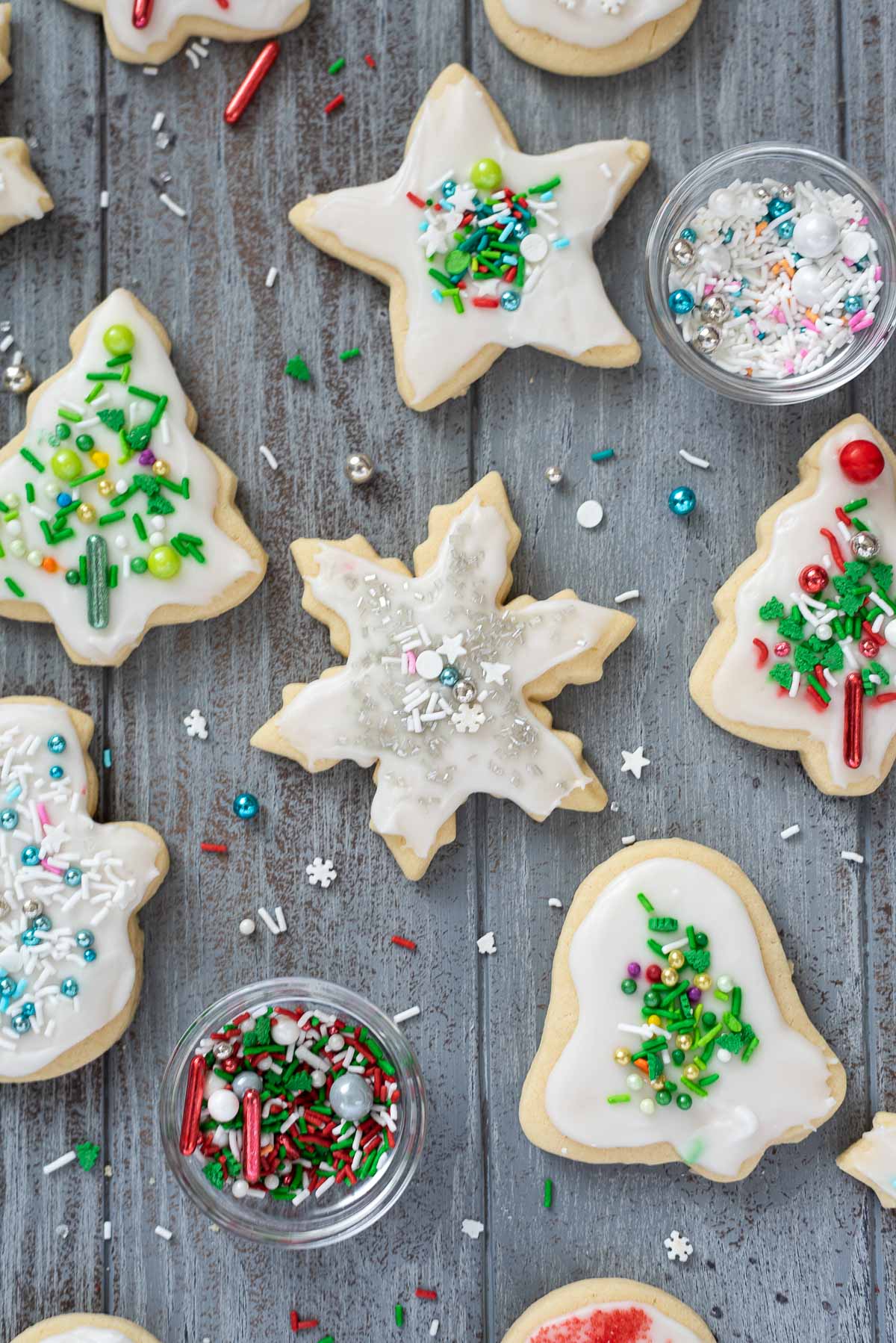 Soft Christmas Cut Out Sugar Cookies - Flavor the Moments