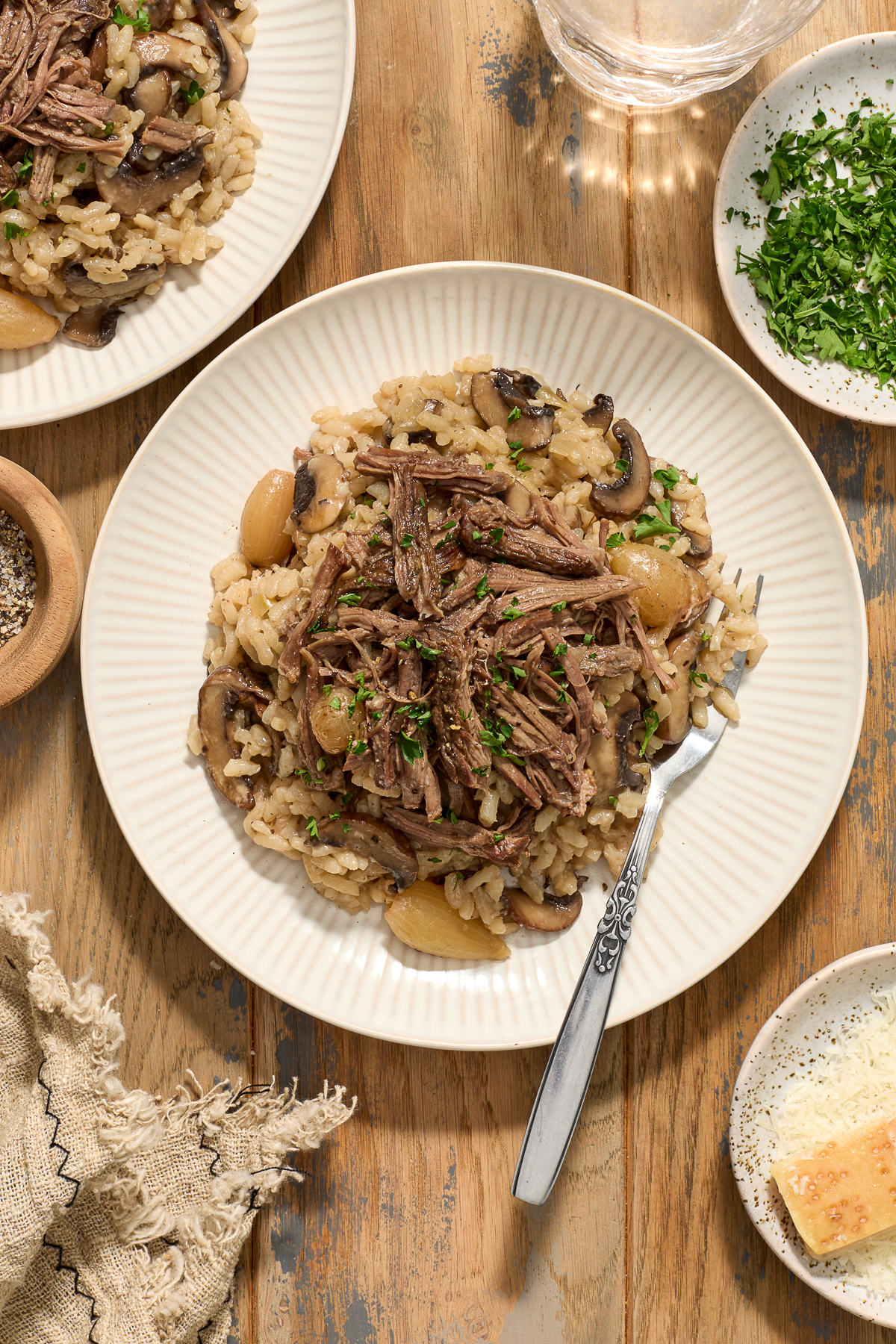 Easy Beef Short Rib Risotto - Flavor the Moments