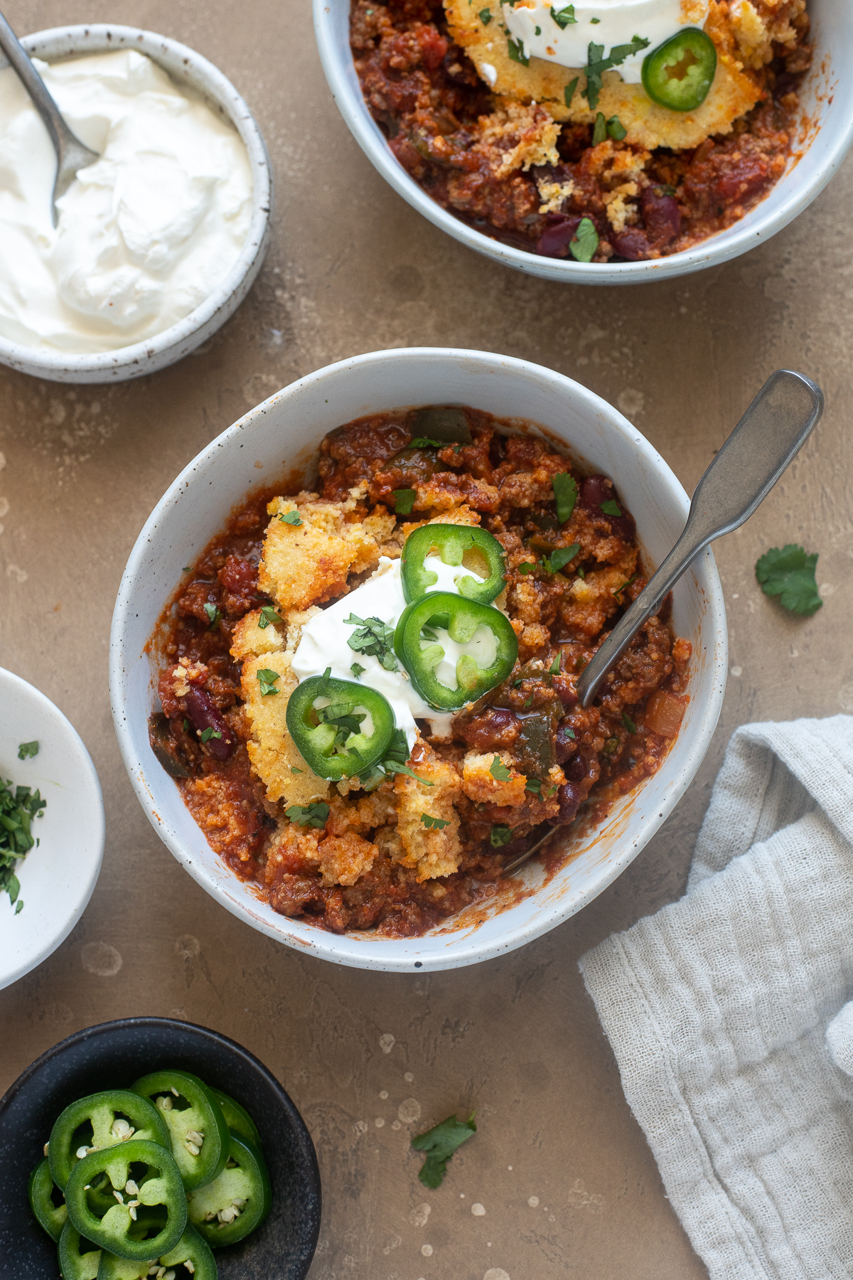 Chili Cornbread Casserole - Flavor the Moments