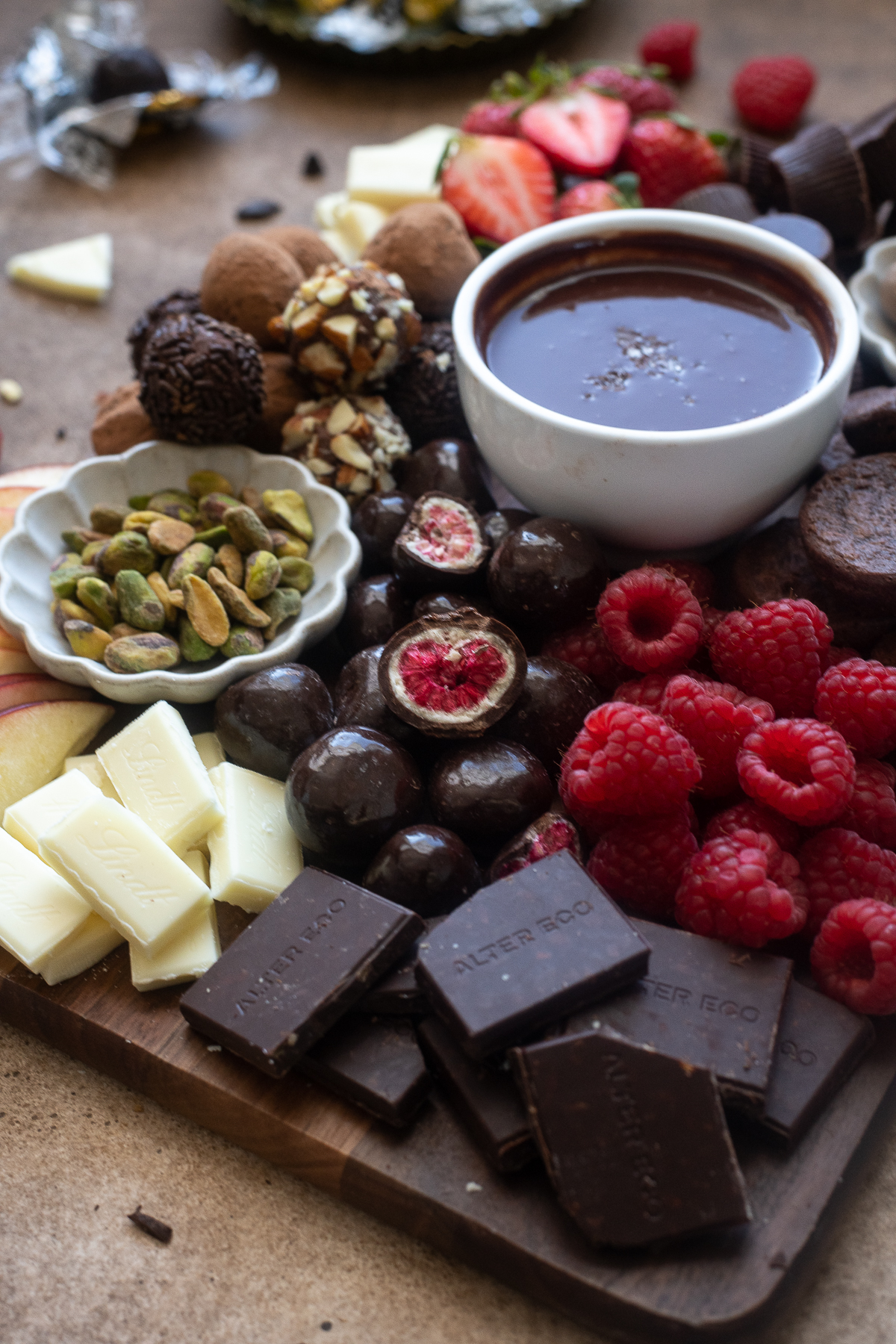 Easy Chocolate Charcuterie Board - Flavor the Moments