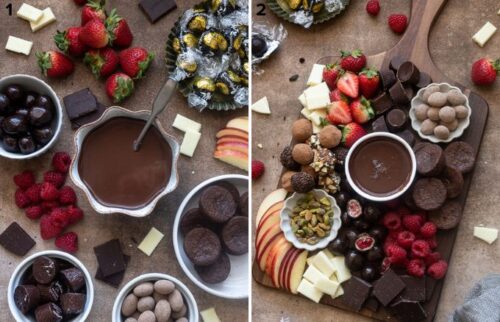 Easy Chocolate Charcuterie Board - Flavor the Moments