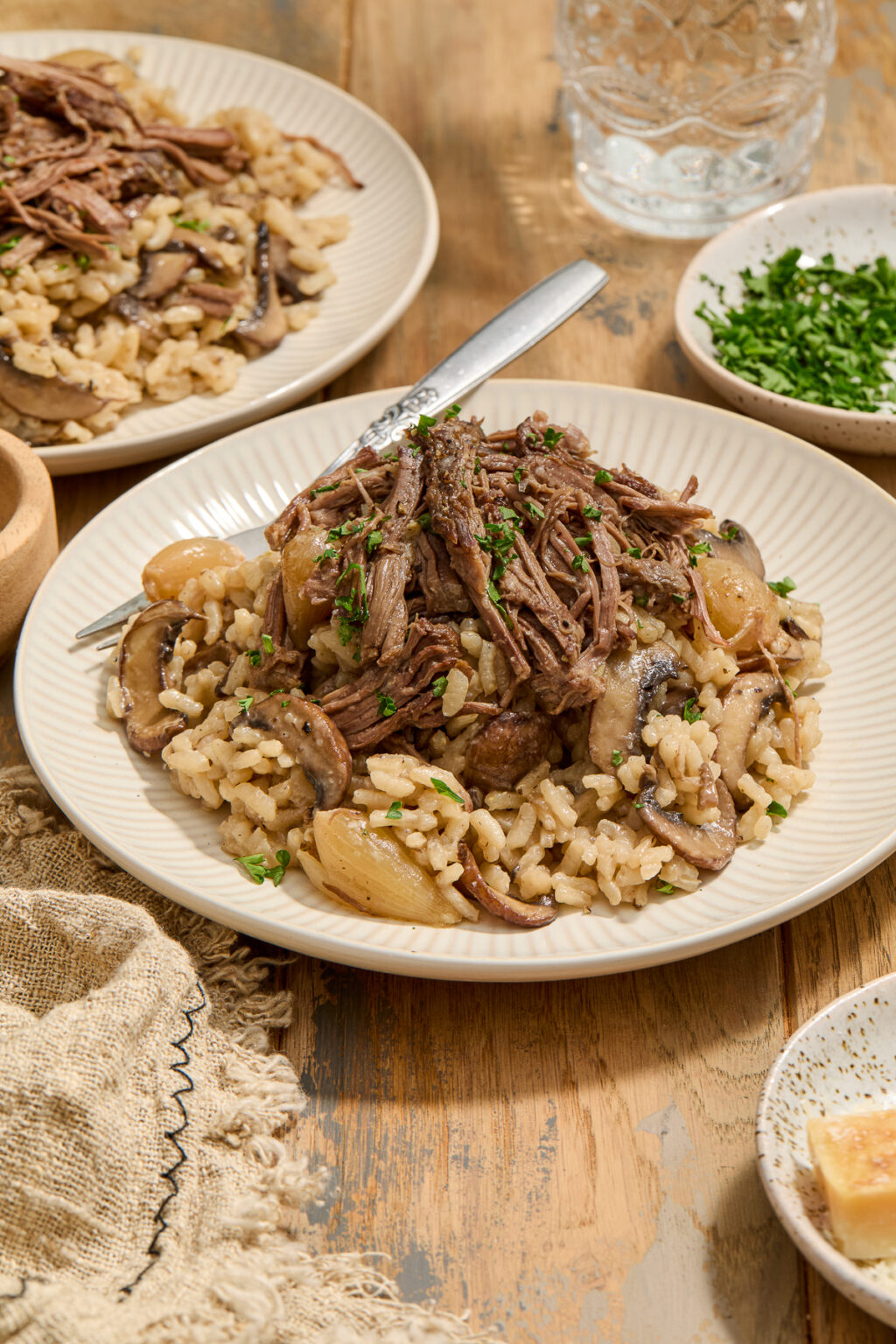 Easy Beef Short Rib Risotto - Flavor the Moments