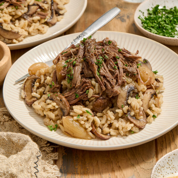 Easy Beef Short Rib Risotto - Flavor the Moments