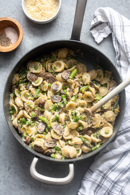 One Pot Spring Pasta Primavera - Flavor the Moments