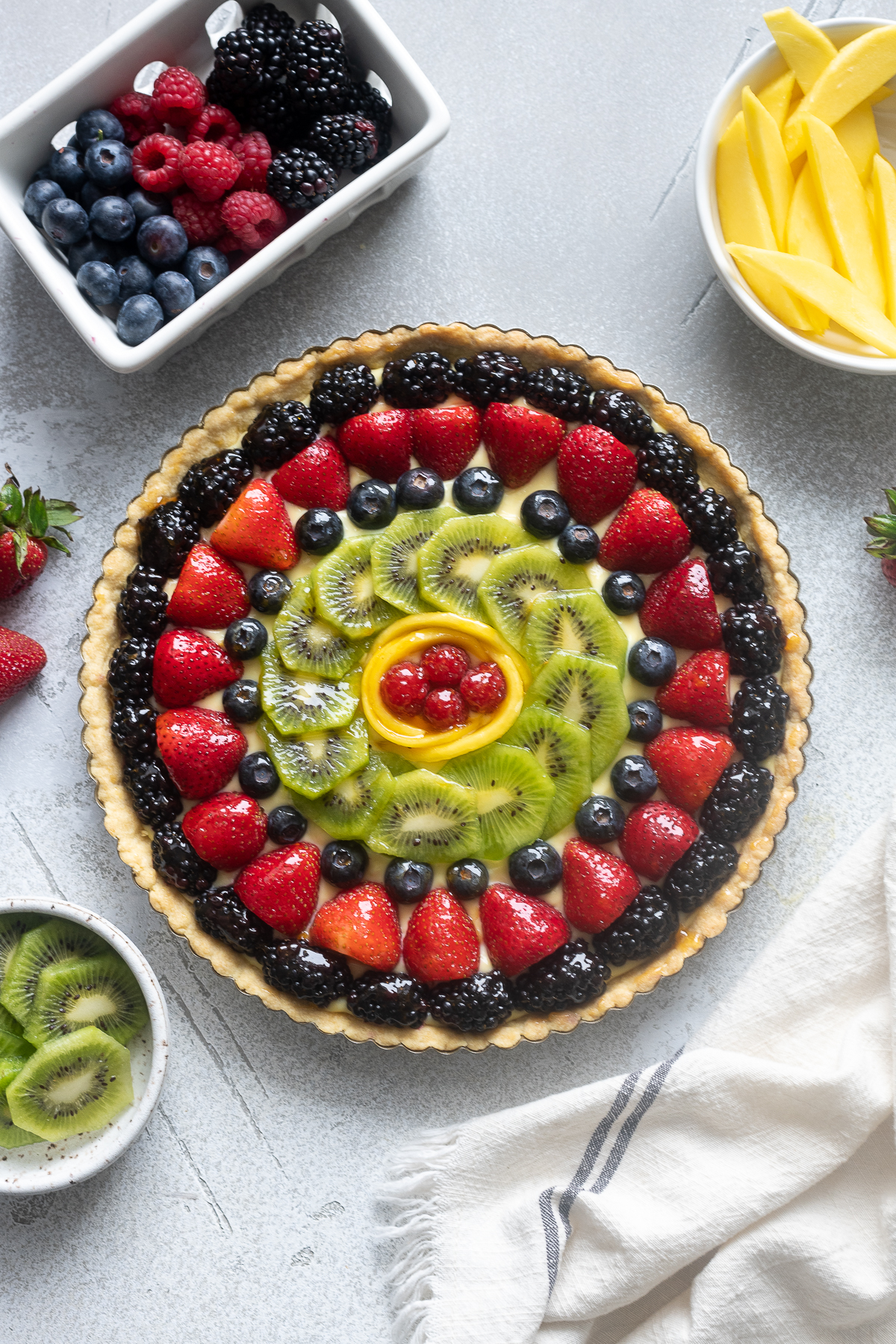 French Fruit Tart Recipe - Flavor the Moments