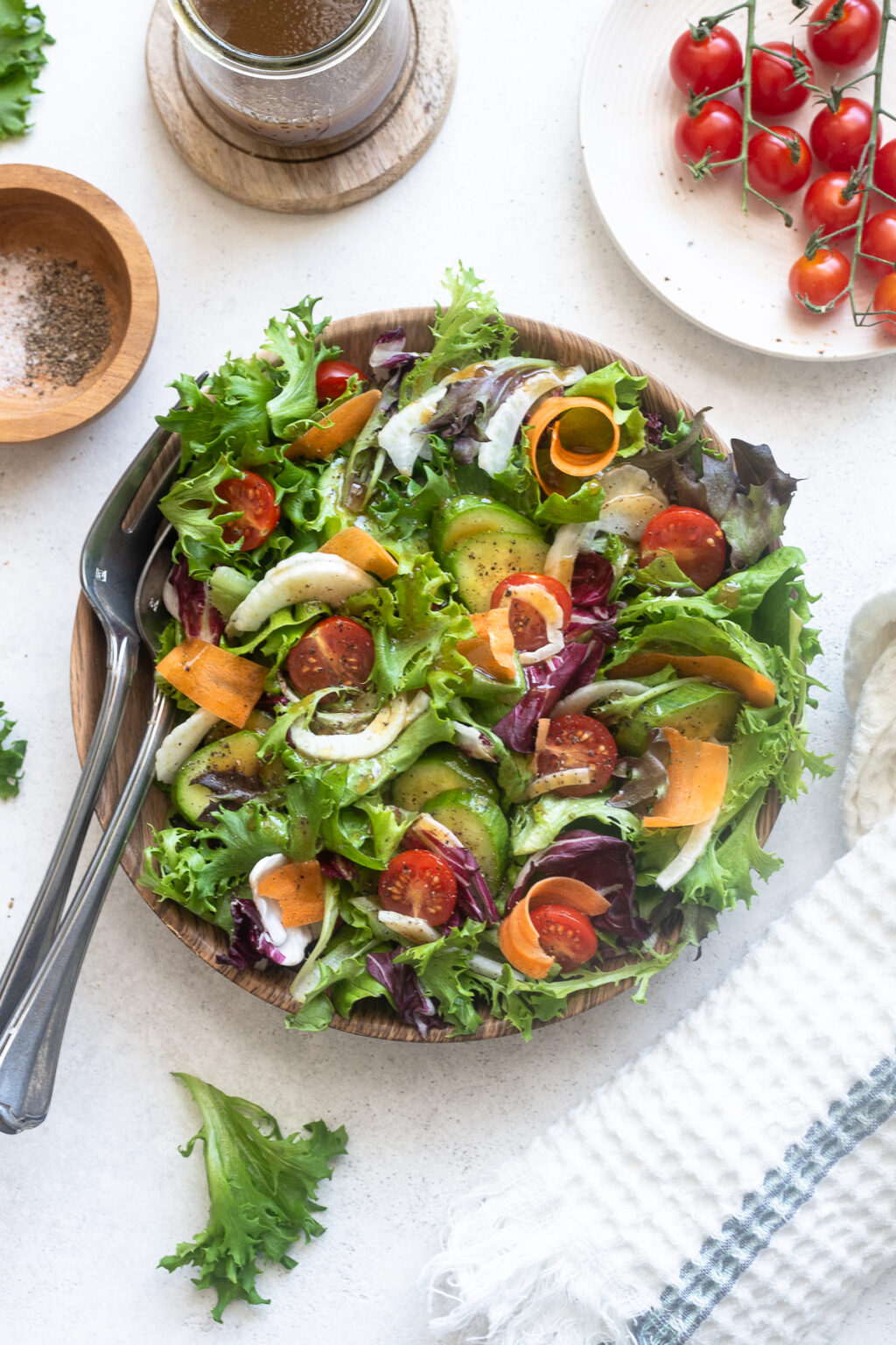 Insalata Mista (Italian Mixed Salad) - Flavor the Moments