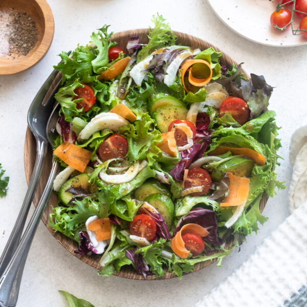 Insalata Mista (Italian Mixed Salad) - Flavor the Moments