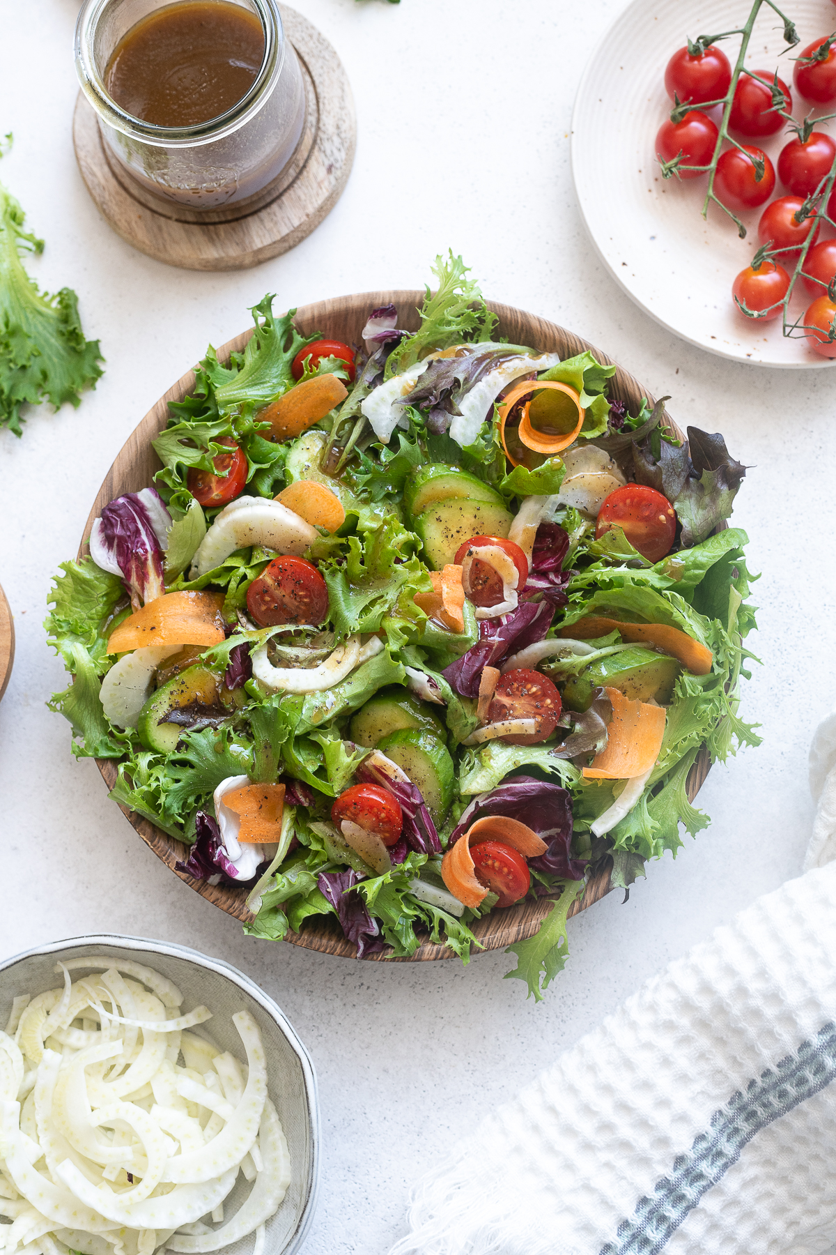 Insalata Mista (Italian Mixed Salad) - Flavor the Moments