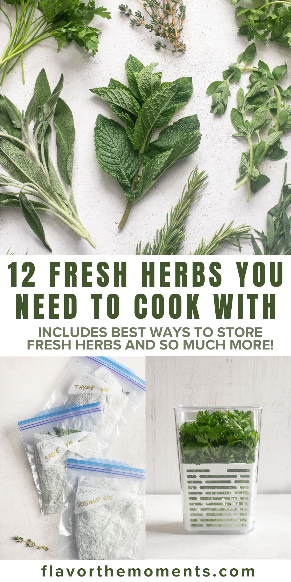 Fresh Herbs Produce Guide - Flavor the Moments