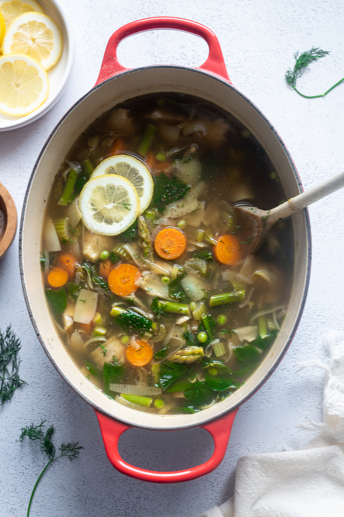 Spring Vegetable Soup - Flavor the Moments