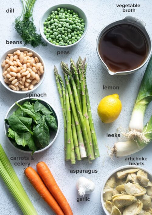 Spring Vegetable Soup - Flavor the Moments