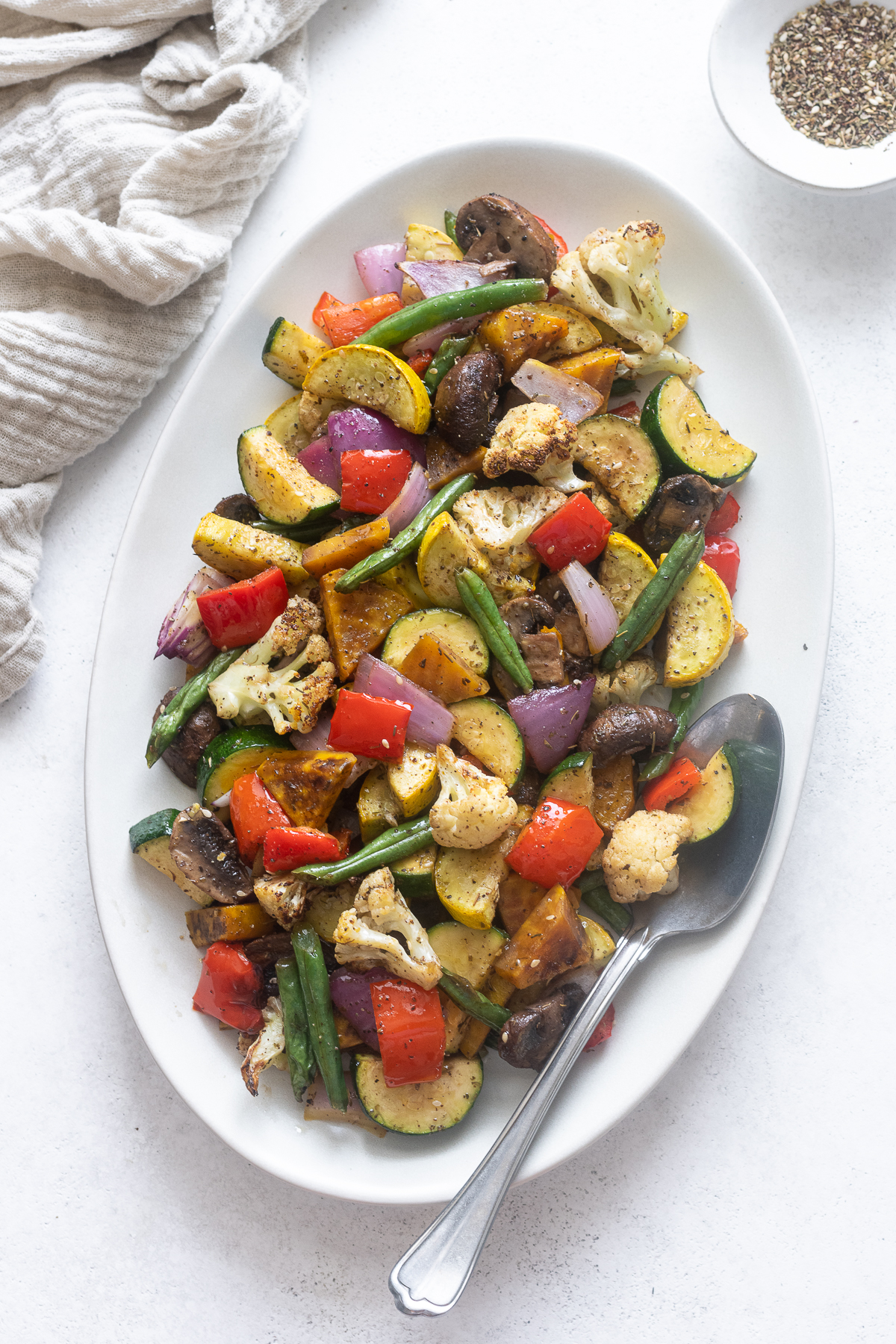 Air Fryer Roasted Vegetables - Flavor the Moments