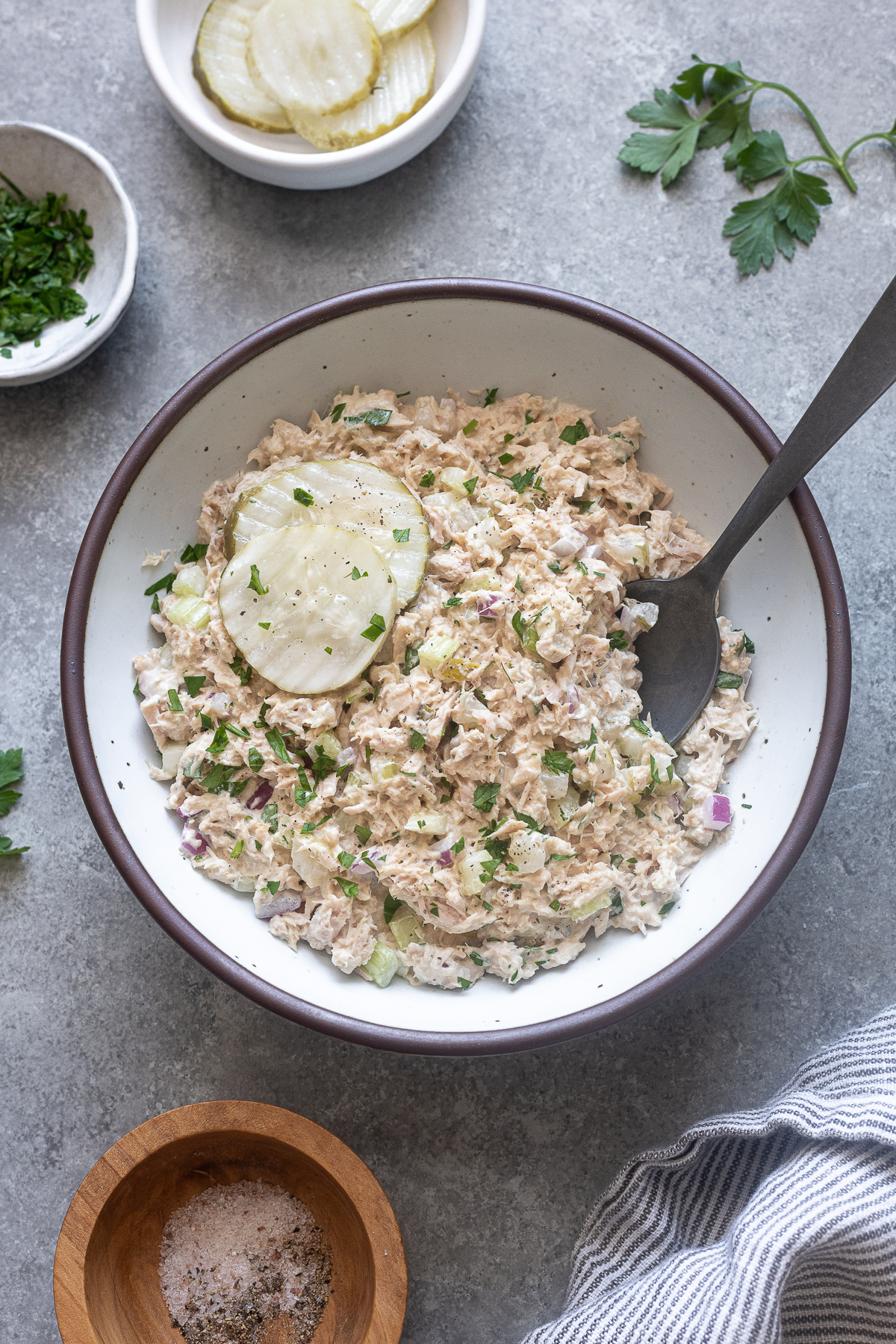 Dill Pickle Tuna Salad - Flavor the Moments