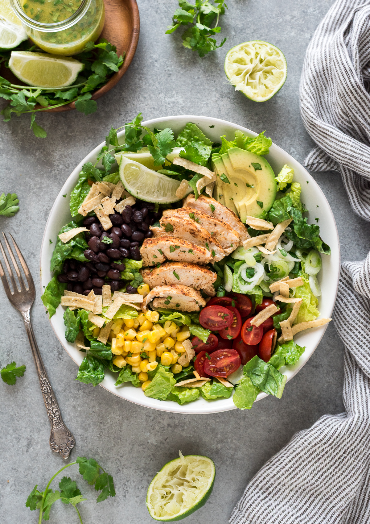 Santa Fe Chicken Salad with Tangy Lime Dressing