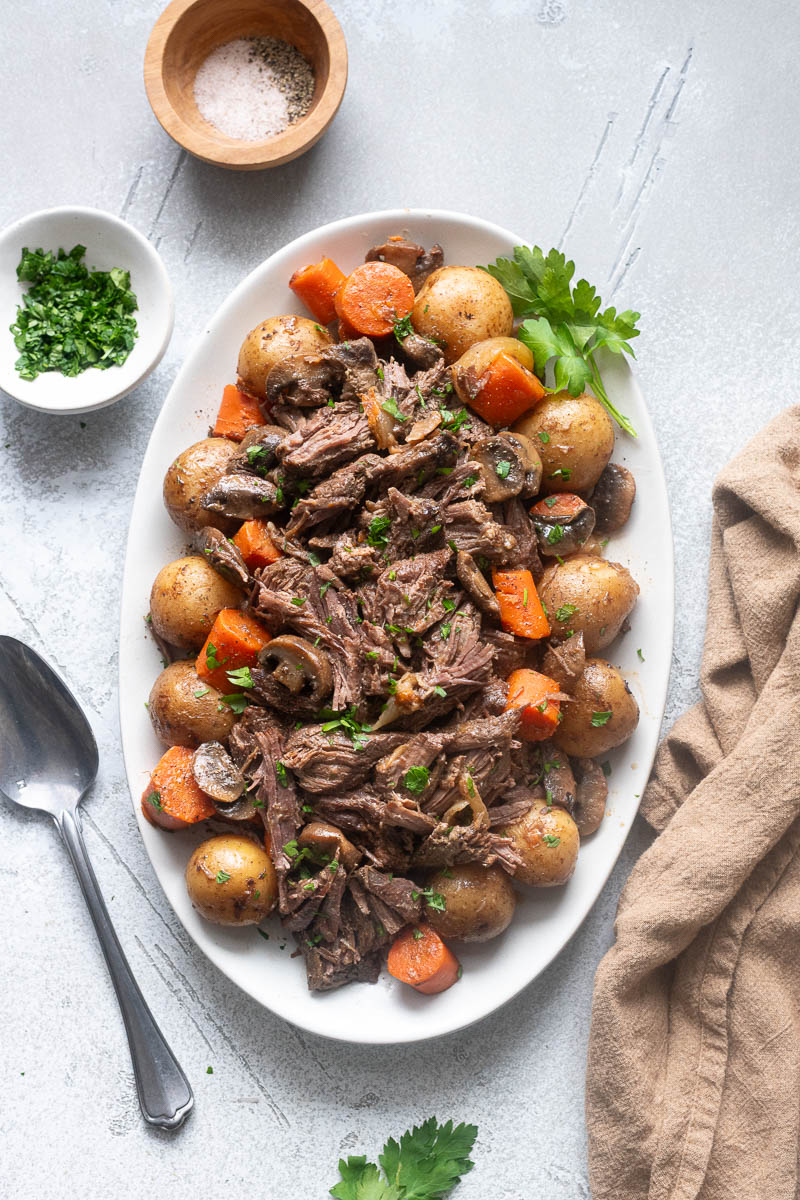 Slow Cooker Pot Roast with Rich Gravy - Flavor the Moments